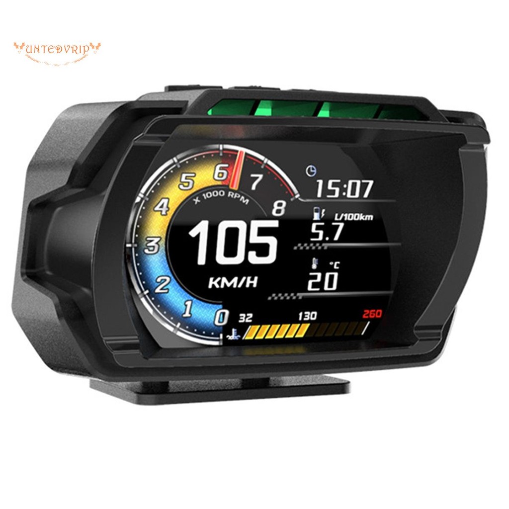 ใหม่ OBD + GPS Speedometer รถ - Up จอแสดงผล HUD Overspeed Alarm Water ...