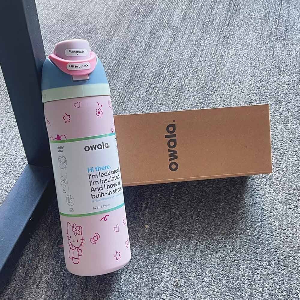 Owala Hello Kitty Inspired Engraved Freesip 32 oz Water Bottle | Shopee ...