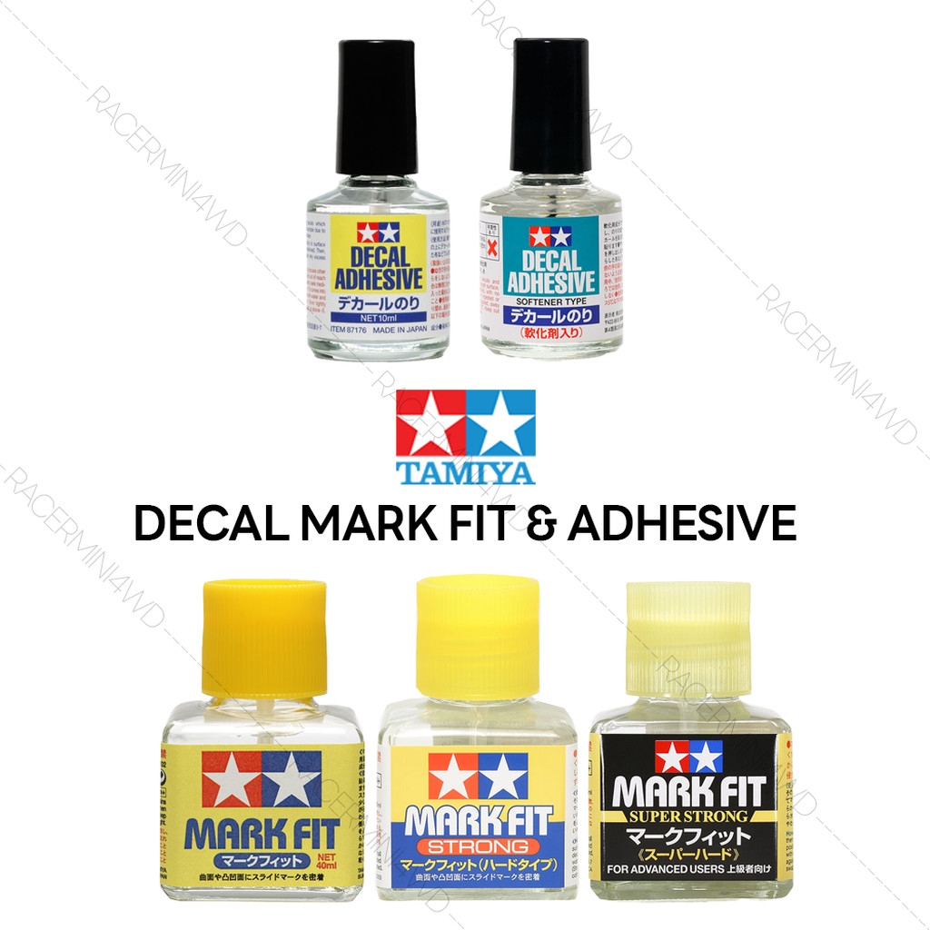 TAMIYA Decal Mark Fit & Adhesive น้ำยาและกาวติดดีคอล 87102 87135 87176 ...