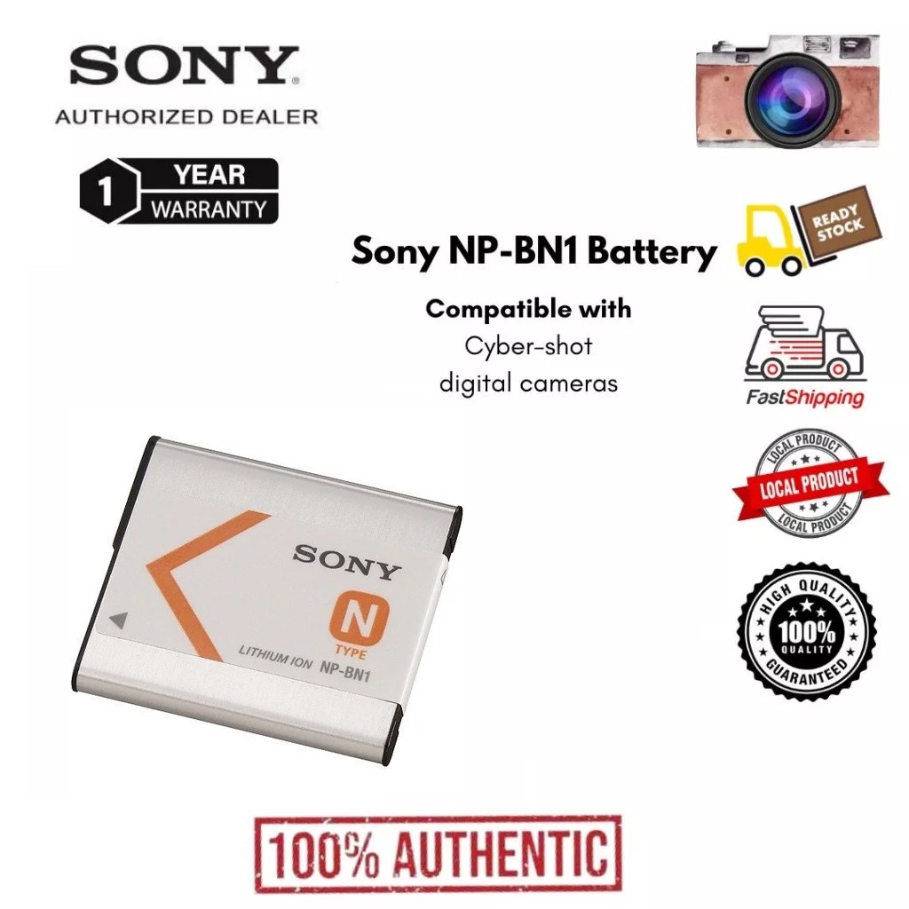 Sony NP-BN1 แบตเตอรี่กล้อง สําหรับ Sony DSC-W310 W510 W520 W610 W630 W690 NP BN1 CNP120 | Shopee ...