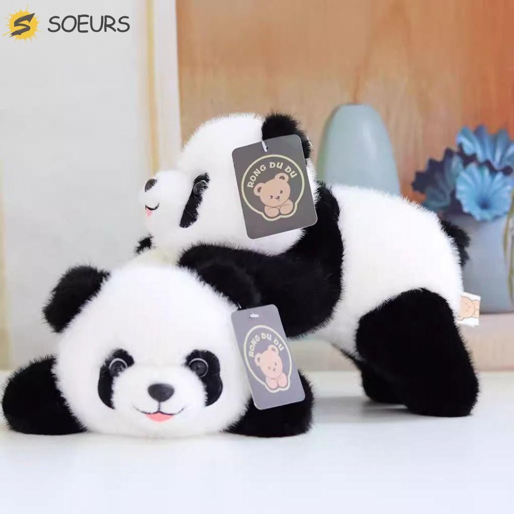Soeurs Panda ของเล่นตุ๊กตา,นั่งท่าทาง Crouching ท่าทาง Panda ตุ๊กตา ...