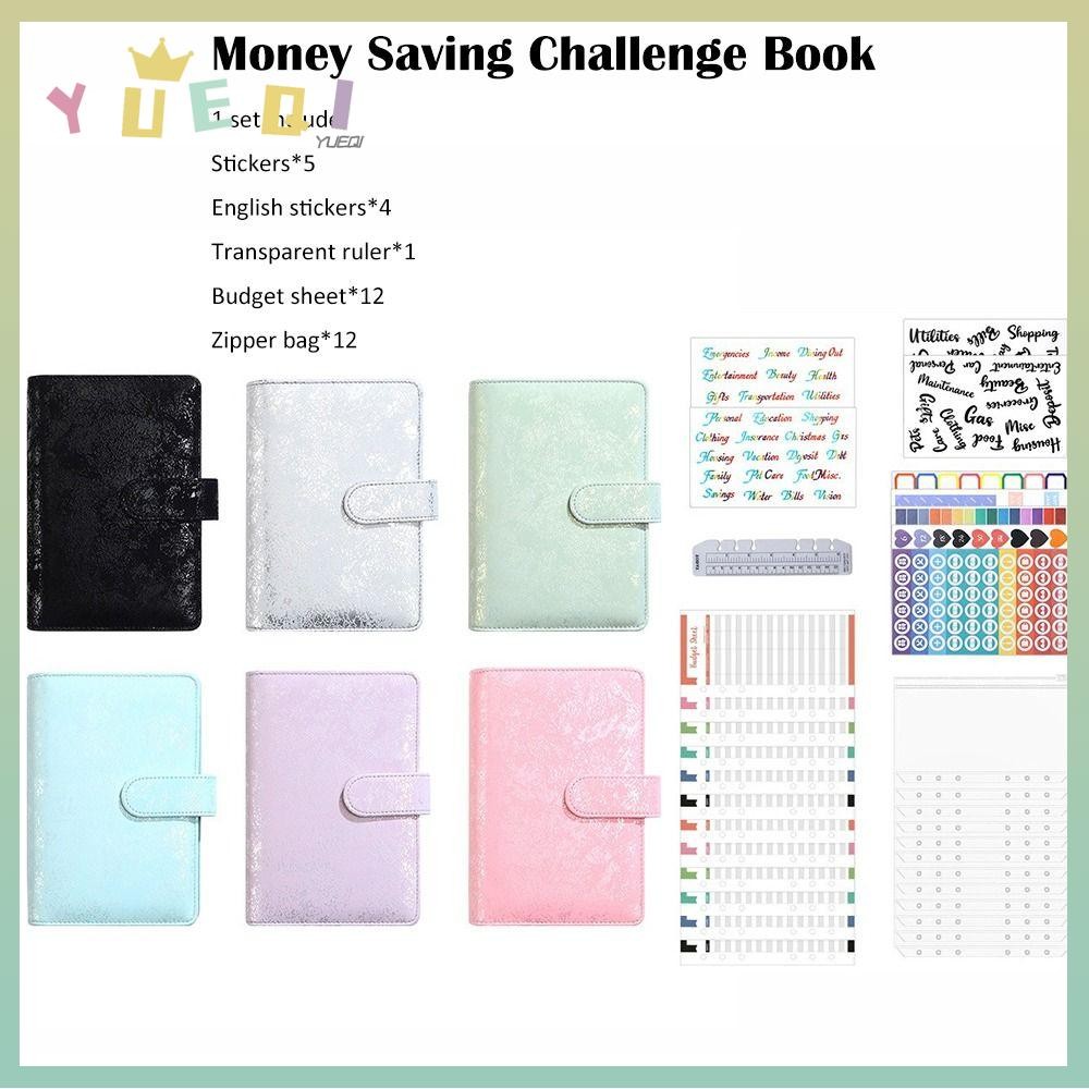 Yueqi หนังสือท้าทายประหยัดเงิน 7.4 นิ้ว|สมุดบันทึกออมเงินสี, Hot Binder ...