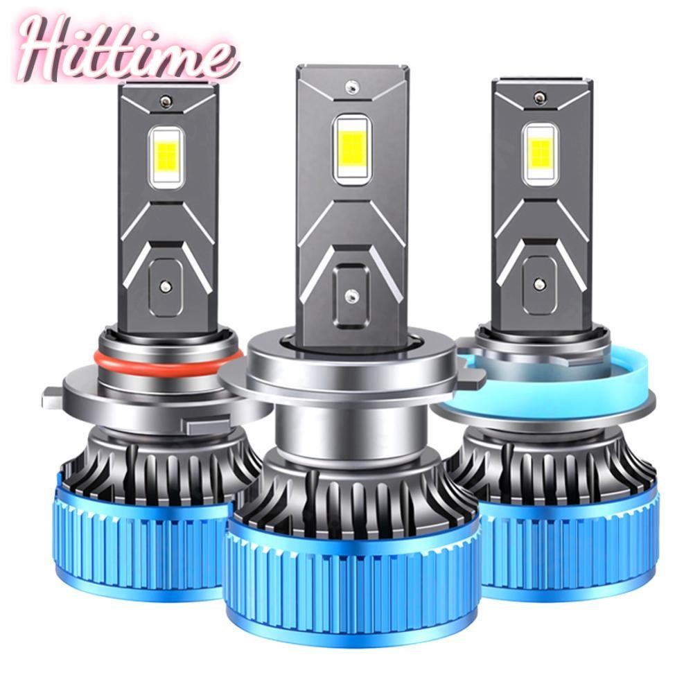 Hittime 1 PC LED ไฟหน้ารถ LED โคมไฟสูงและต่ําหลอดไฟรถยนต์โคมไฟ 4500LM ไฟ H1 H3 H4 H7 H11 9005 ...