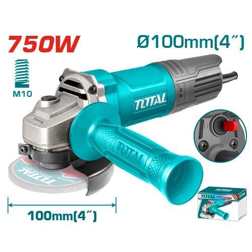 Total เครื่องเจียร์ไฟฟ้า 4 นิ้ว 750 วัตต์ (สวิทช์ท้าย)ลูกหมู หินเจียร์ ...