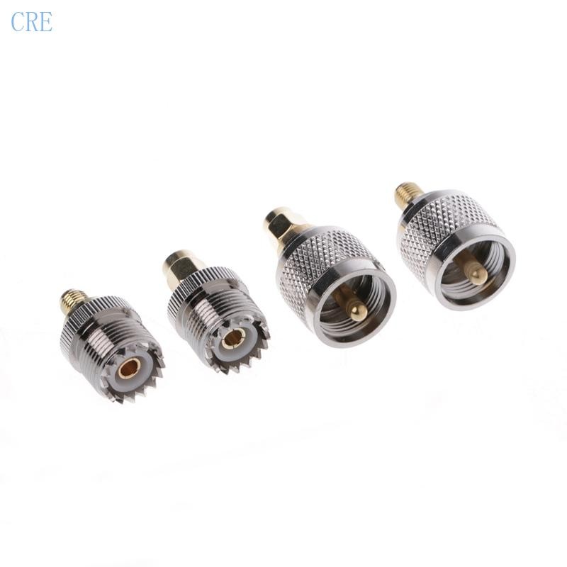 CRE 4 ชิ้น A13 ชุดอะแดปเตอร์ PL259 SO239 ถึง SMA ชายหญิง RF Connector ...