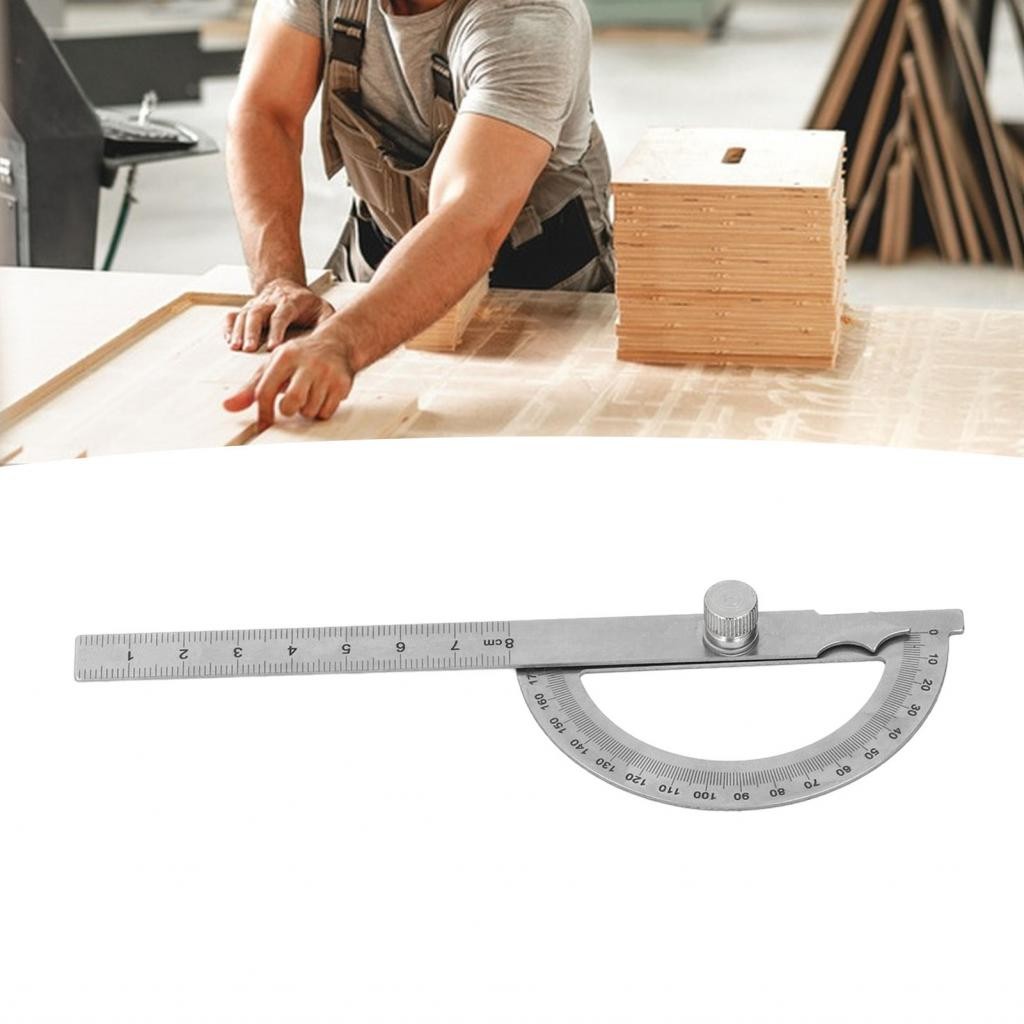 Angle Gauge Protractor ใช้งานง่ายความแม่นยำสูงสแตนเลสสำหรับช่างฝีมือนัก ...
