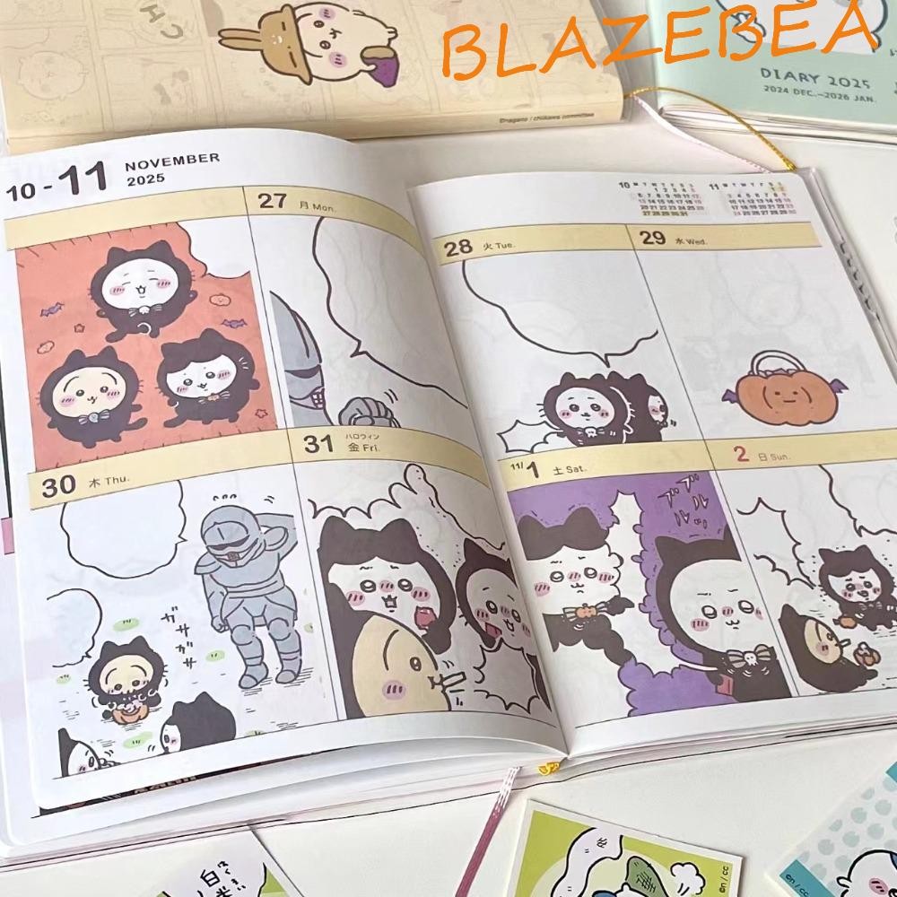 Blazebea 2025 Chikawa Comic Diary, Multifunctional B6 Usagi Daily ...