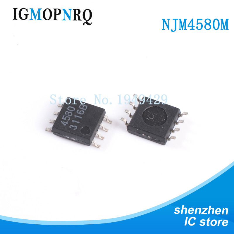 10 ชิ้น/ล็อต NJM4580M SOP8 NJM4580 4580M เครื่องขยายเสียง Dual ใหม่ | Shopee Thailand