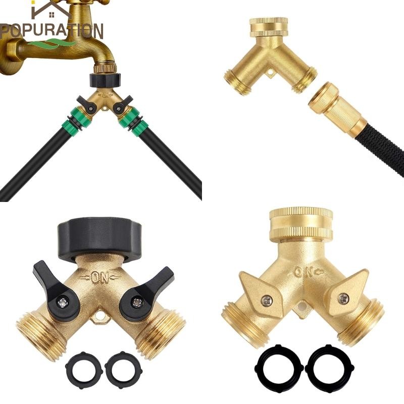 Pop 3 4 Y ชลประทานวาล์ว Water Splitter Quick Connector Garden Hose ...