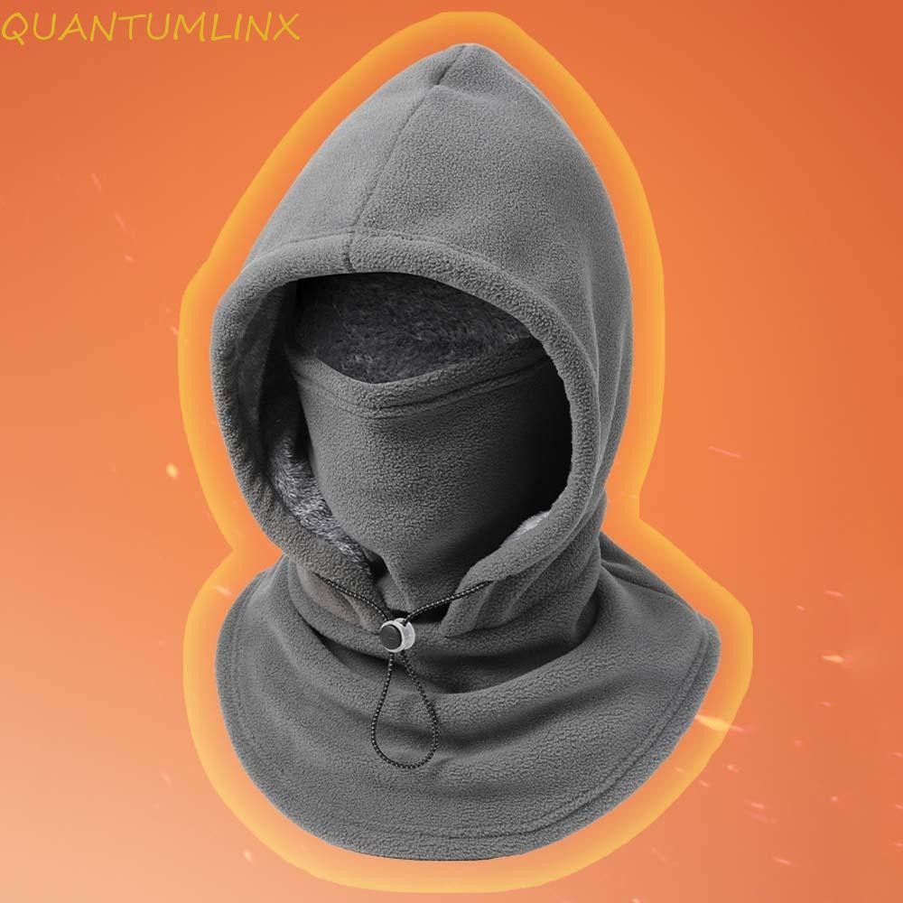 Quantuml ขนแกะ Balaclava หมวก, Thermal Drawstring Hooded Neck, Soft ...