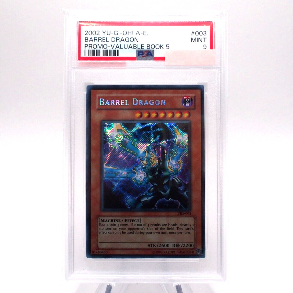 Yu-Gi-Oh Psa9 Barrel Dragon Secret หายาก Vb5-003 โปรโมชั่น Mint Asian English Ps89 | Shopee Thailand
