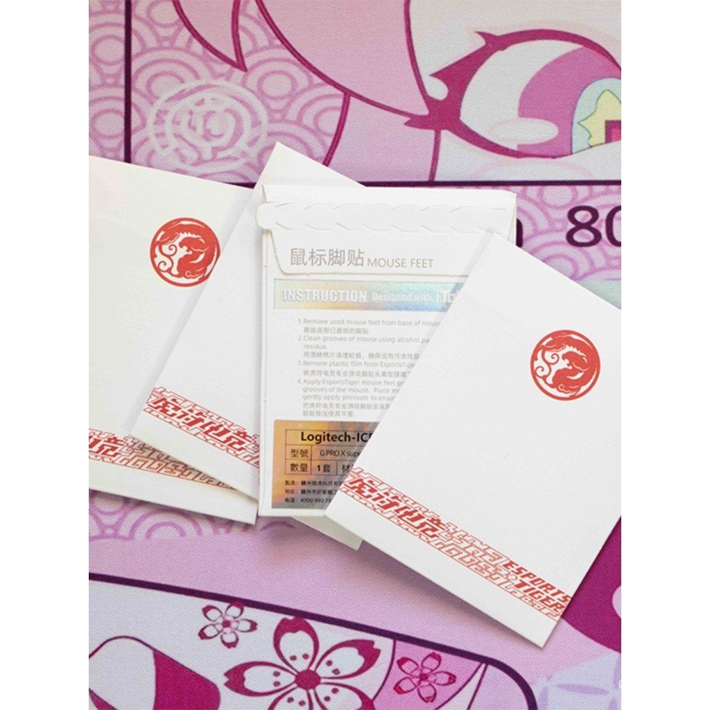 T Tiger T สติ๊กเกอร์เท้ายันต์ GPW/G502 ICE Version เมาส์น้ําแข็งโค้ง Bull King Radio Gaming รุ่น ...