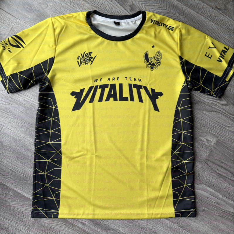 Team Vitality 2025 BLAST CS2 Esports Jersey CSGO Major Training Uniform ...