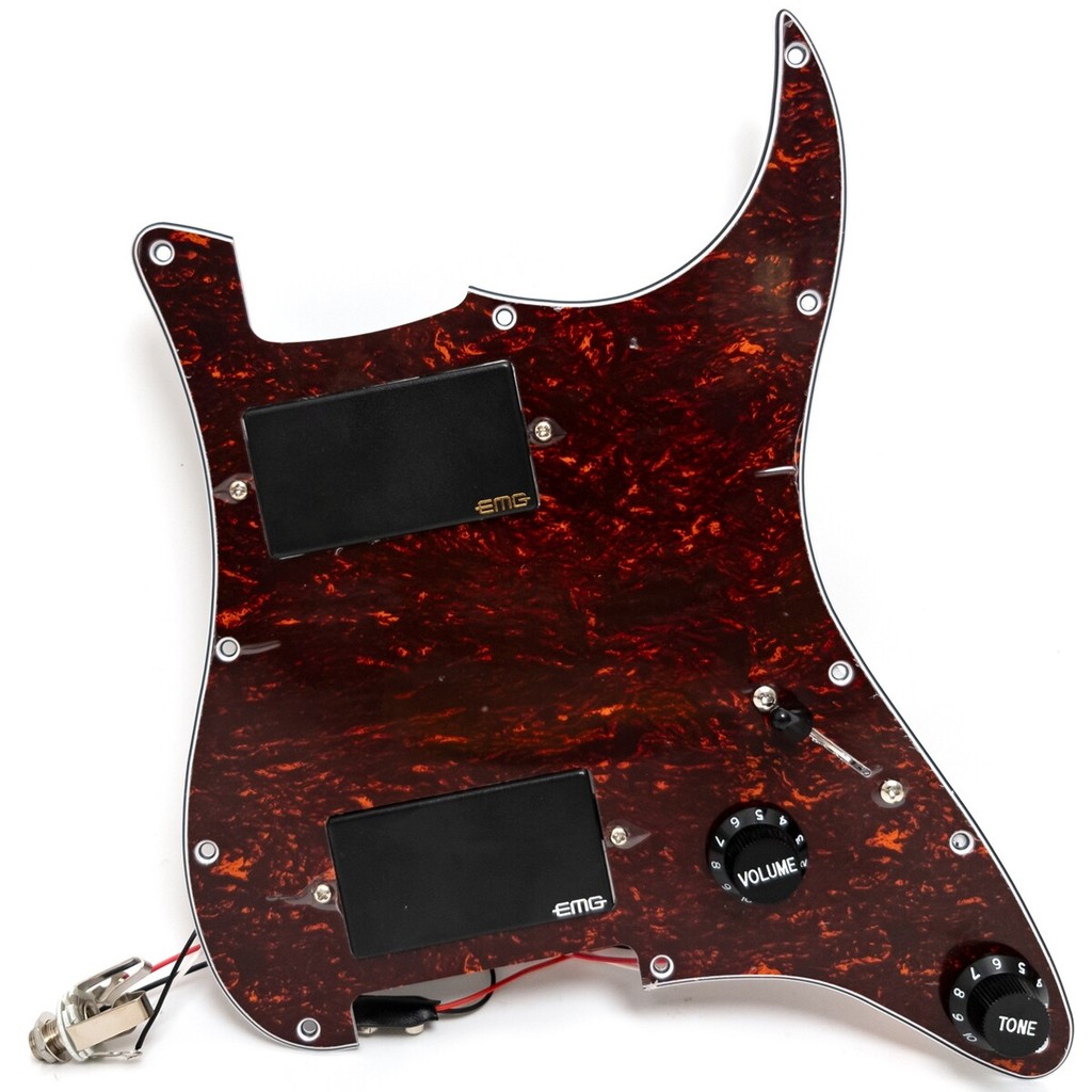 Pre โหลดกีตาร์ Stratocaster Pickguard EMG Active Humbuckers 2 ...