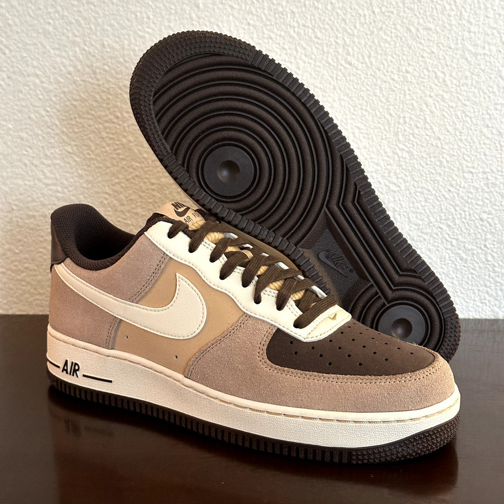 Nike Air Force 1 07 LV8 EMB Brown Hemp Coconut FB8878-200 รองเท้าขนาด ...