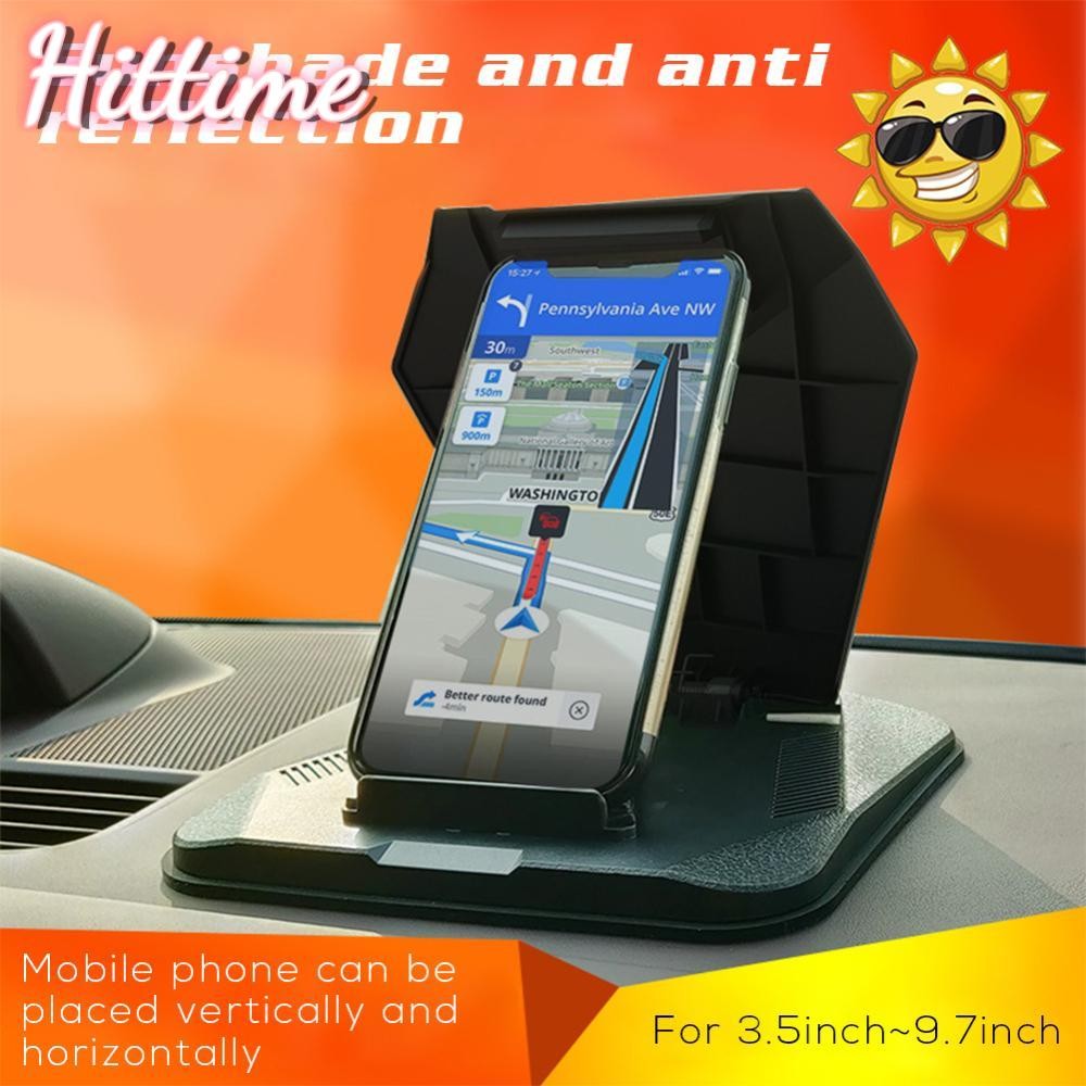 Hittime ที่วางโทรศัพท์ในรถยนต์บนแดชบอร์ดสําหรับ 5.0 "ถึง 9.5" โทรศัพท์ที่วางแท็บเล็ตวงเล็บขาตั้ง ...