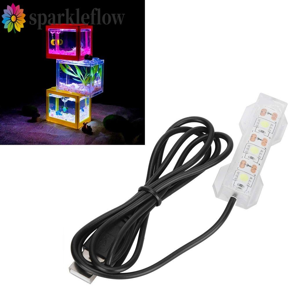 Sparkleflow ไฟพืชน้ํา Aquarium Aquarium ไฟ LED โคมไฟขนาดเล็ก USB พืชน้ําโคมไฟตู้ปลา | Shopee ...