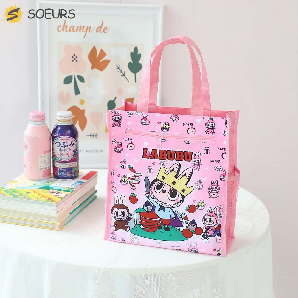 Soeurs Labubu Time Shoulder Bag, Oxford Cloth Cartoon Cartoon Labubu ...