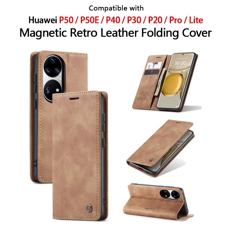 ใช้งานร่วมกับ Huawei P50 P50E P40 P30 P20 Pro Lite เคสโทรศัพท์อารมณ์ Retro Minimalist กระเป๋า ...