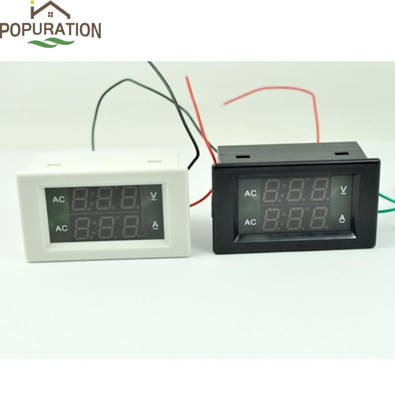 POP 500V 50A โวลต์มิเตอร์แอมป์มิเตอร์ Amp Dual Digital Meter Gauge ...