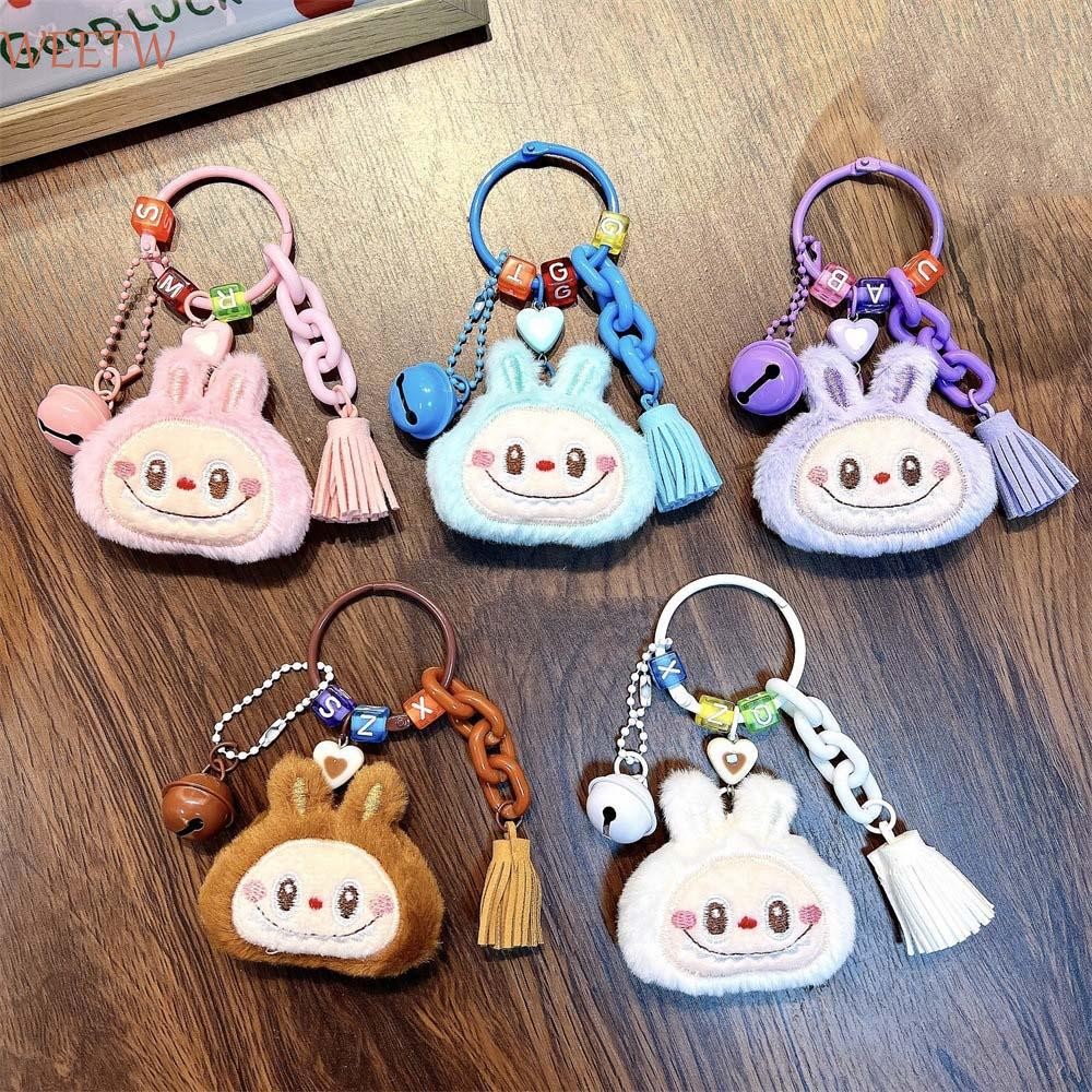 Weekw Labubu พวงกุญแจตุ๊กตา, Pop Mart Anti-lost Labubu Plush จี้ ...