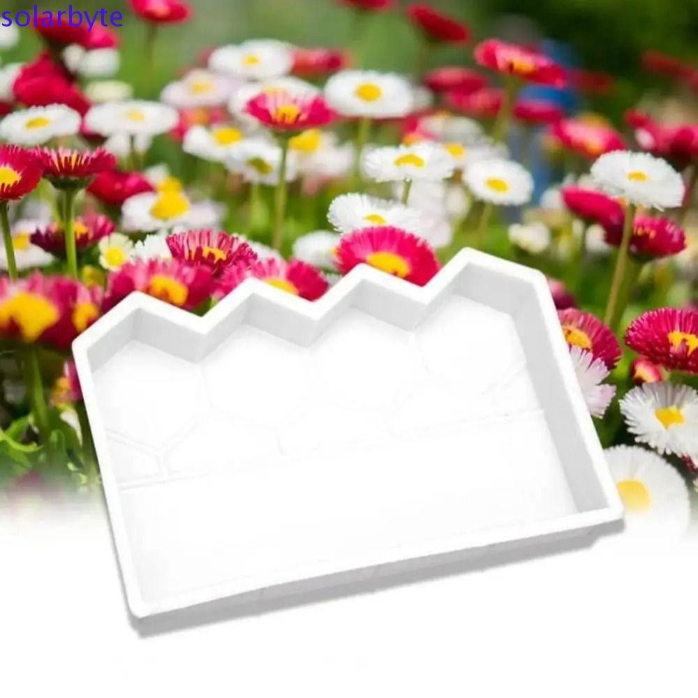 Solarbyte รั้วสวนซีเมนต์อิฐแม่พิมพ์,พลาสติกอิฐโบราณตกแต่งแม่พิมพ์,ตกแต่งลานอุปกรณ์ DIY Reusable ...