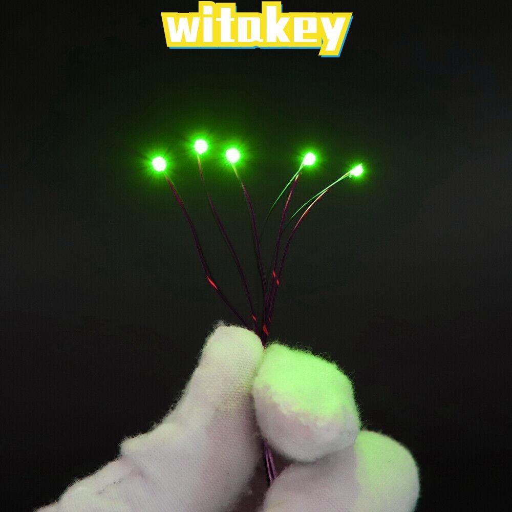 WITAKEY โคมไฟติดตั้งสายไฟ, Pre พับแผงติดตั้ง LED ไฟแสดงสถานะ, 0402 แบบมีสาย Handmade 20 ซม. ...