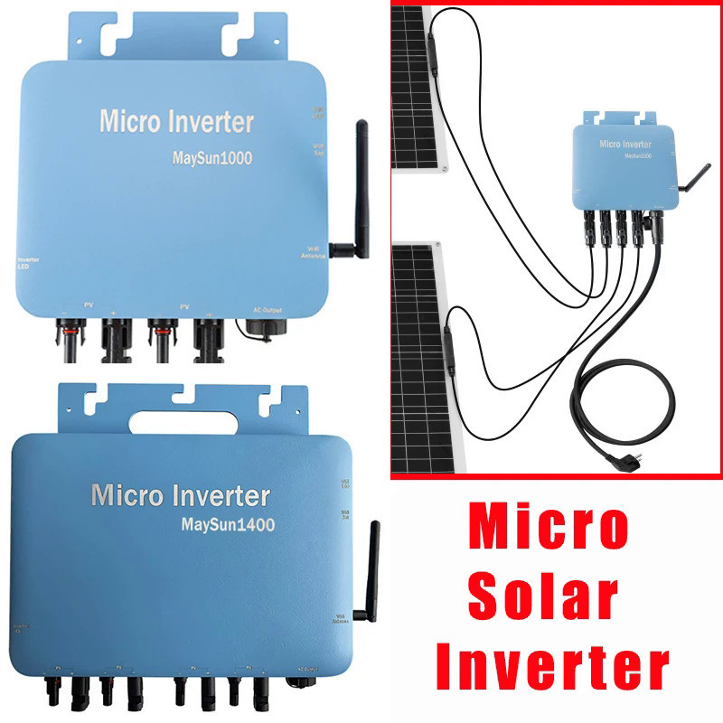 Solar Grid Micro Inverter 600W/700W/800W/1000W/1200W/1300W/1400W/1500W ...