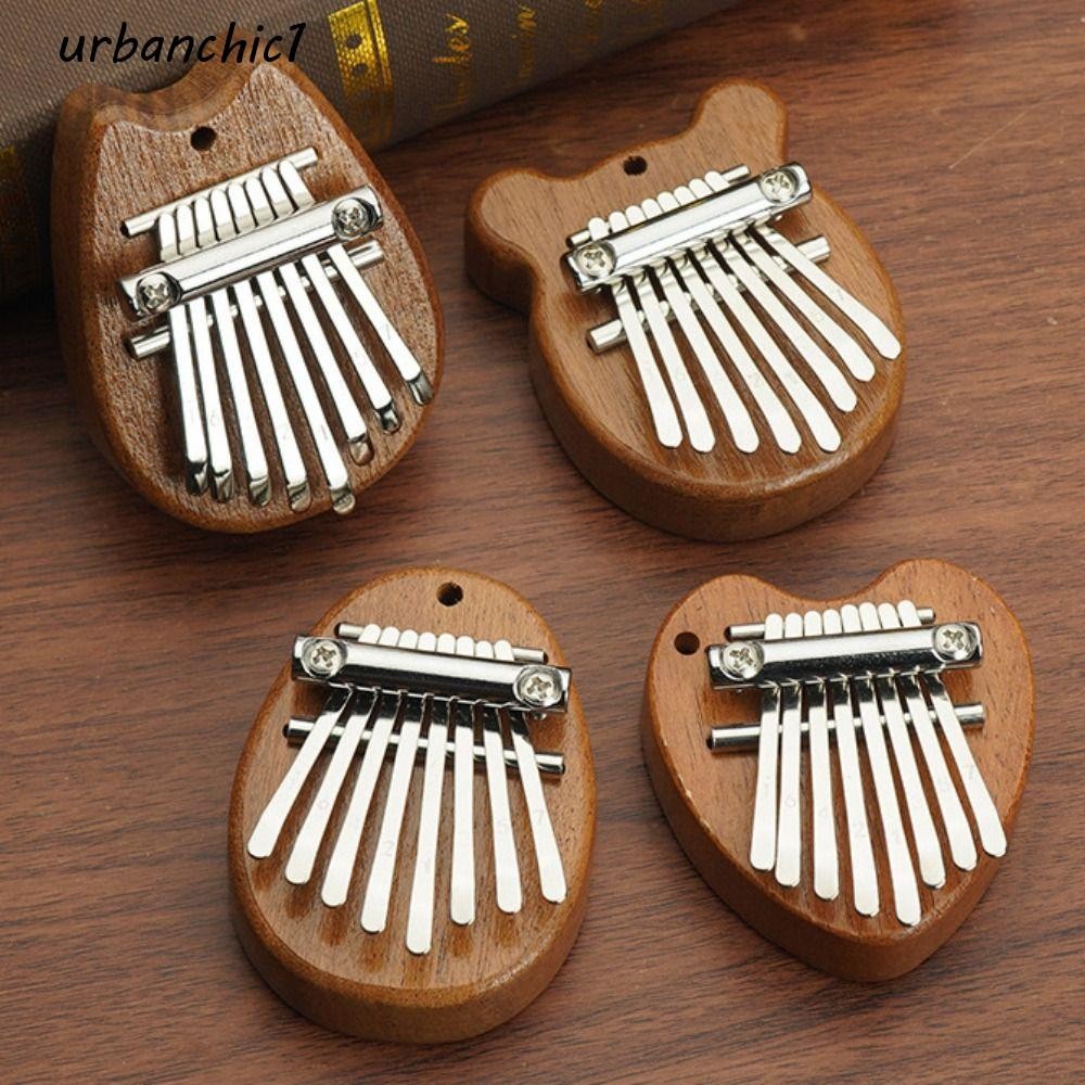 Urbanchic เปียโนนิ้ว, ประณีต Mini 8 คีย์ Kalimba, Finger Harp Easy-to ...