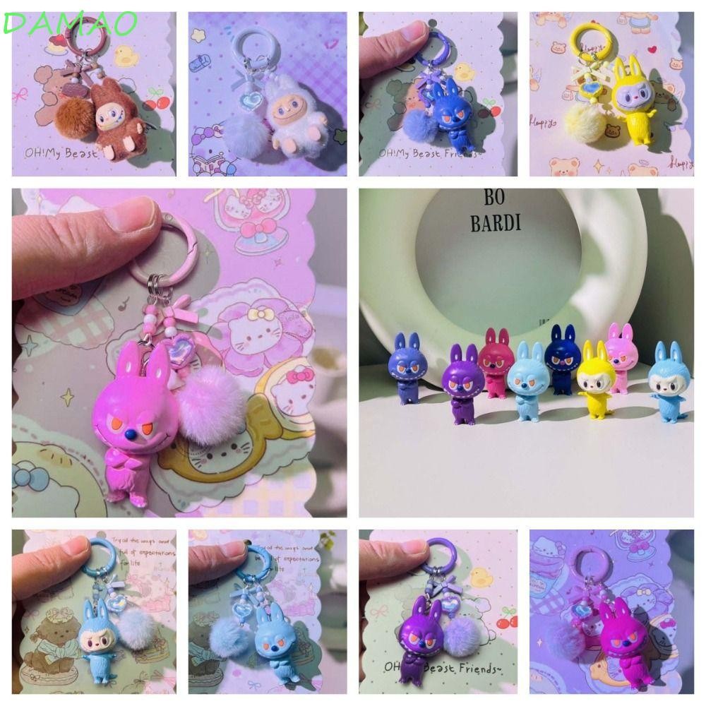 Damao Astrological Sign Labubu ตุ๊กตา, ซิลิกาเจล Anti-loss Wings Labubu ...