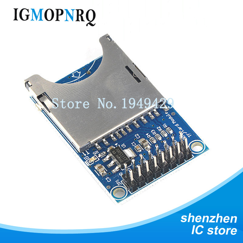 โมดูลอ่านและเขียน SD Card Module Slot Socket Reader ARM MCU | Shopee Thailand