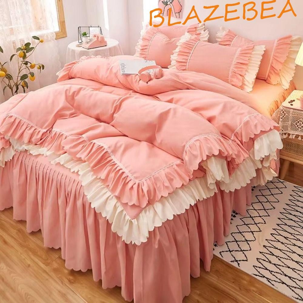Blazebea 2 ชิ้นเจ้าหญิง Ruffles ปลอกหมอน,ไมโครไฟเบอร์ 48x74 ซม.ลูกไม้ Ruffle หมอน, ตกแต่งบ้านสี ...