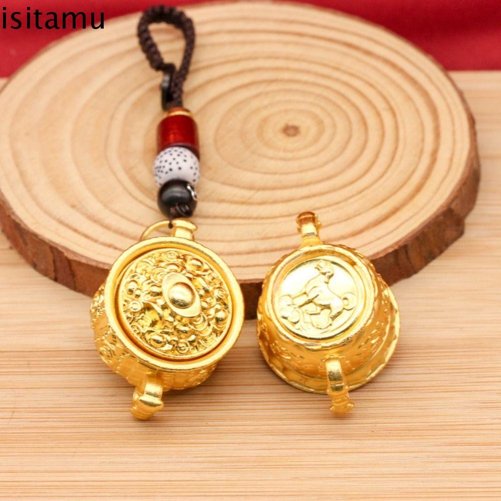 Isitaft Zodiac Cornucopia พวงกุญแจ, หมุนได้ประณีตสไตล์จีน Lucky จี้ ...