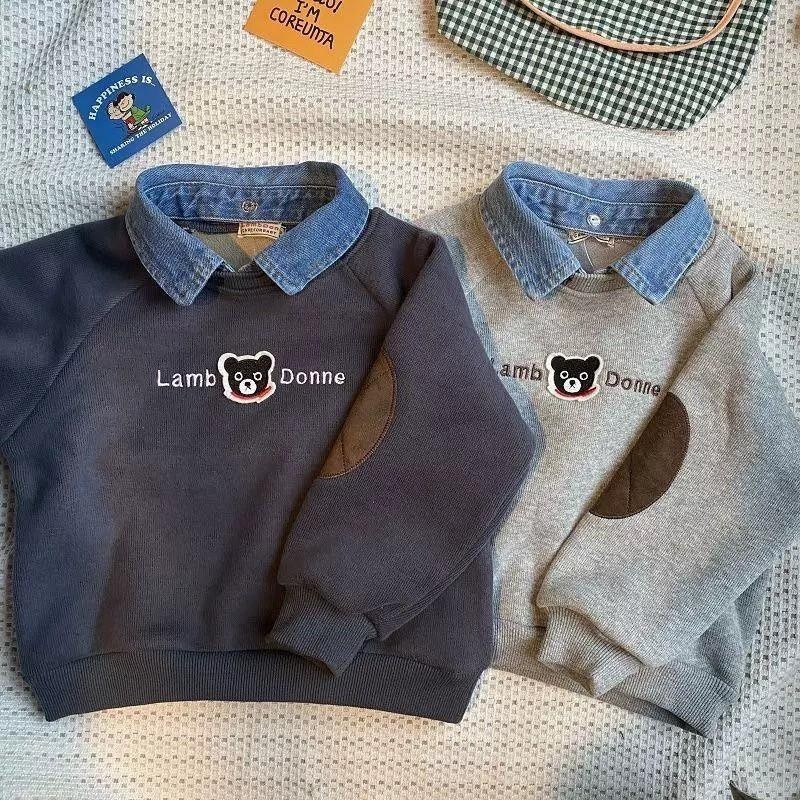 BABY PANG สเวตเตอร์ลูกชาย คอปกยีนส์ หล่อสุดๆ N0580 | Shopee Thailand