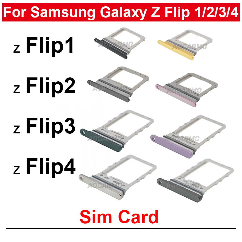 1X สําหรับ Samsung Galaxy Z Flip 1 2 3 4 Z Flip2 Flip3 Flip4 ซิมการ์ด ...