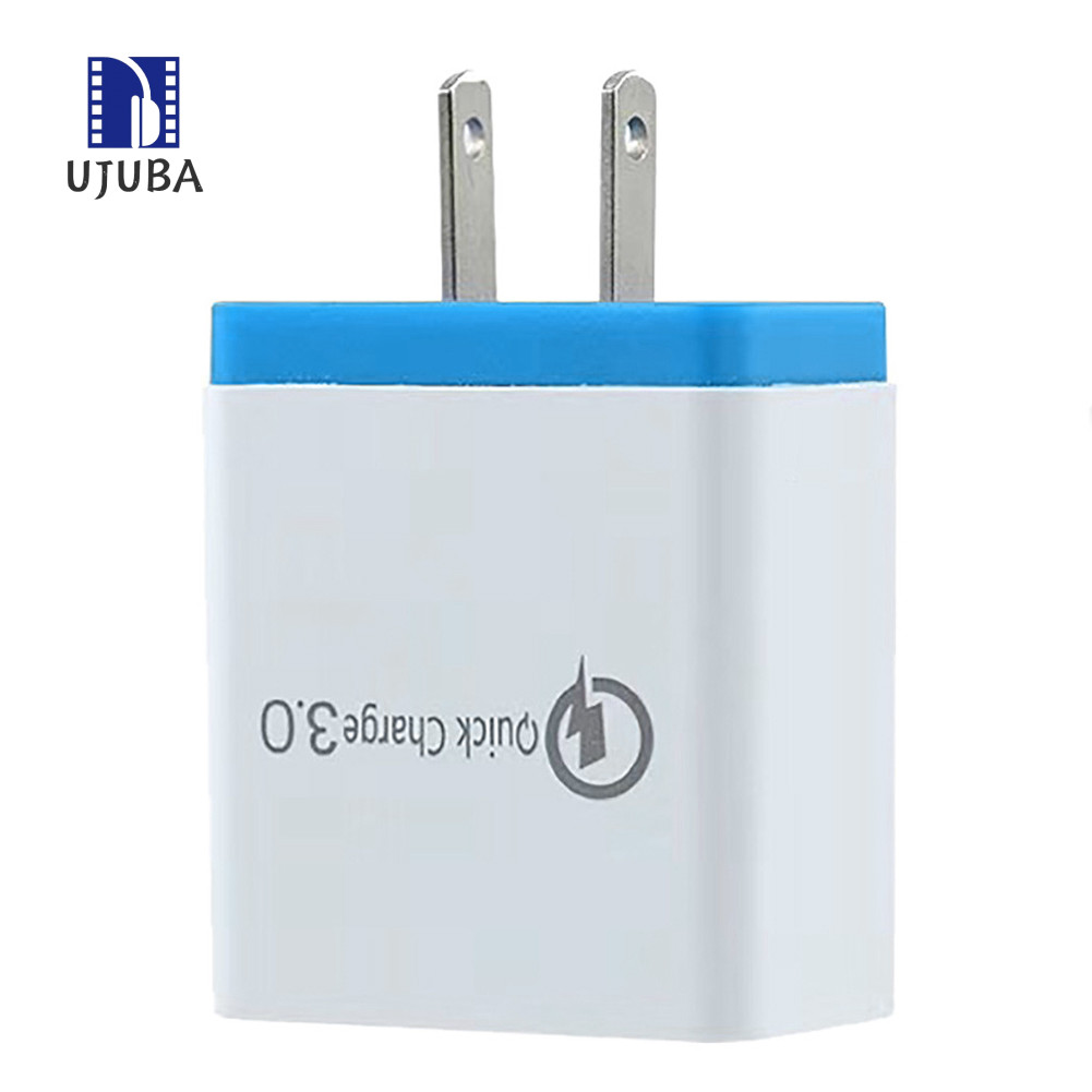 Ujm- ปลั๊ก EU/US 4 พอร์ต USB QC30 Fast Charging Travel Wall Charger ...