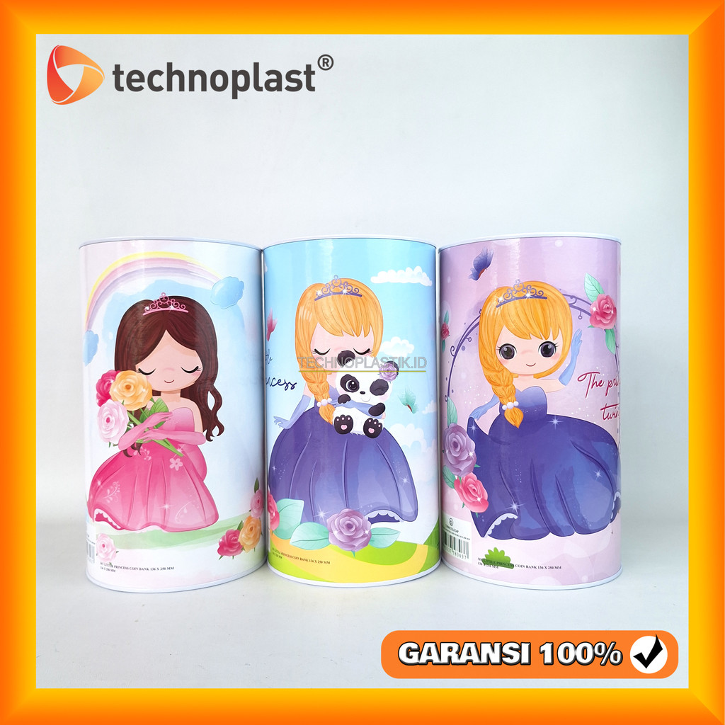 Coin Bank TECHNOPLAST / Tin Piggy Bank 136 X 250 Mm MY LITTLE PRINCESS ...