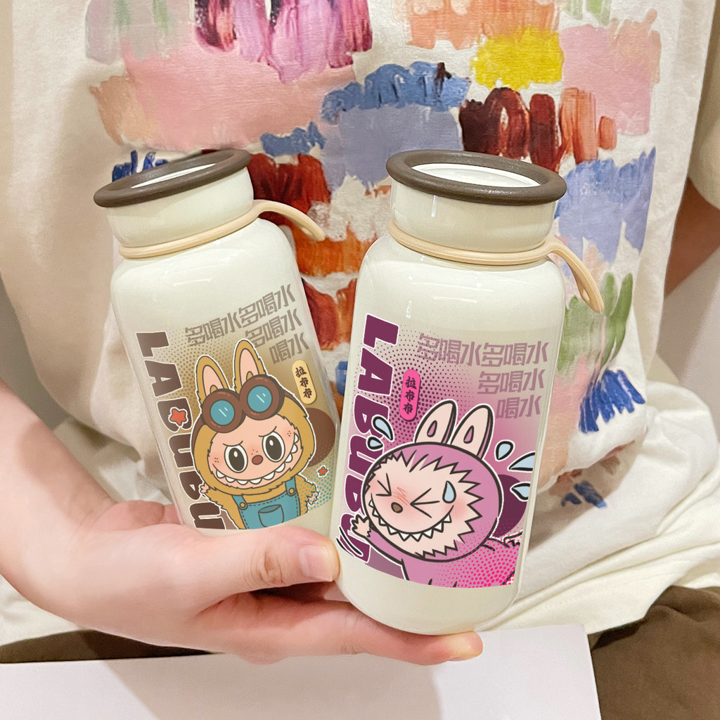 Labubububu ชุดการ์ตูนอะนิเมะรอบสองมิติฉนวนกันความร้อนถ้วยน้ำทนความร้อน ...