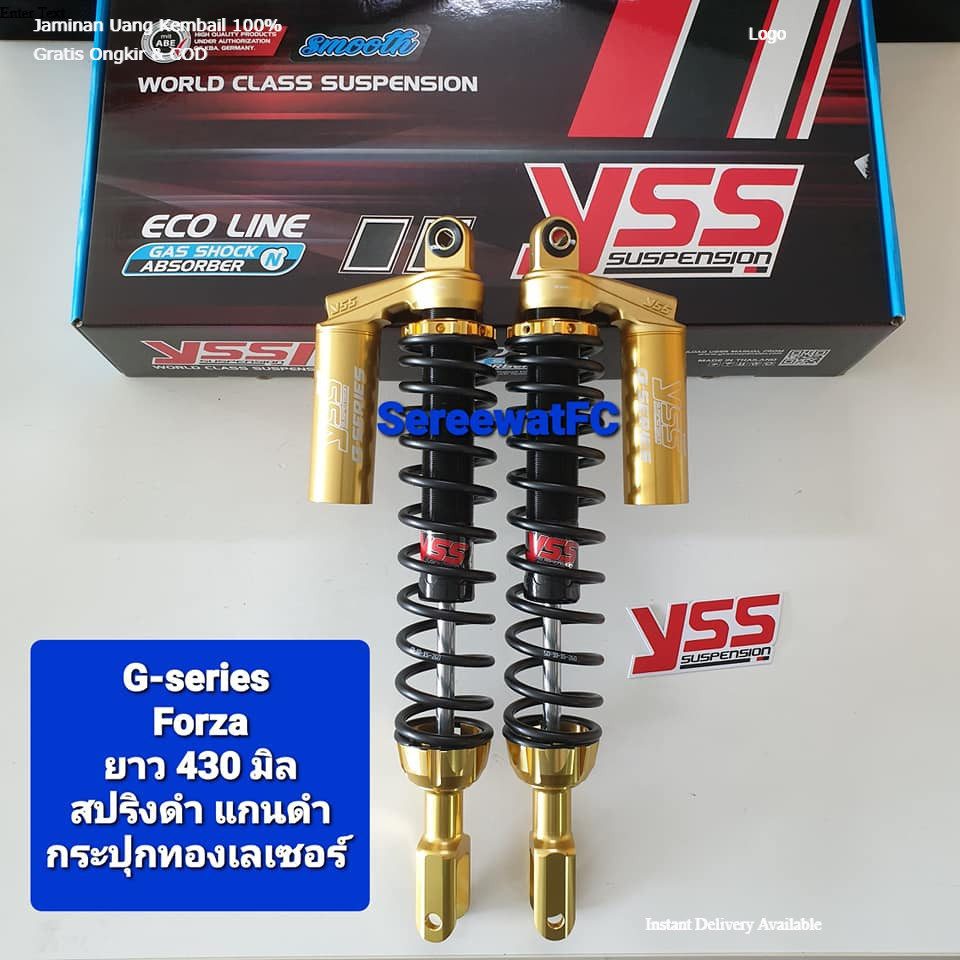 มีสปริงให้เลือกหลายสี โช้คหลัง YSS Forza Forza300 Forza350 G-Series ยาว ...