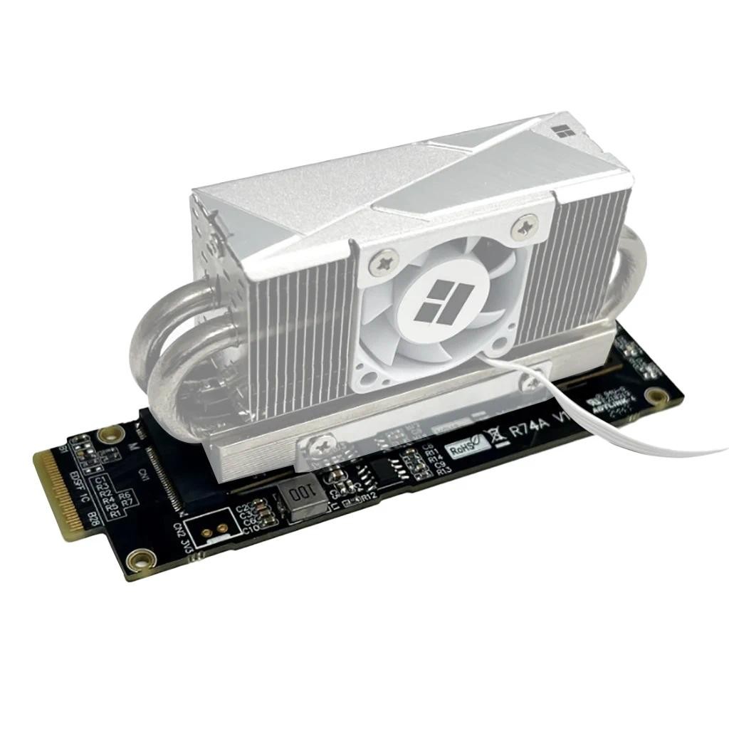 Pcie 5.0 x4 Gen5 128G/bps สําหรับ NVMe Extension Riser Card M.2 ถึง ...