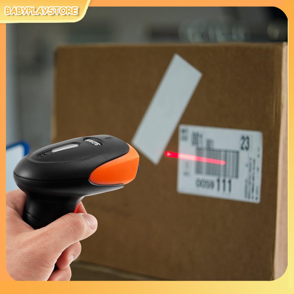 มือถือ 1D 2D Barcode Scanner Plug and Play Wired Bar Code Scanner พร้อมสาย USB ยาว SHOPQJC4987 ...