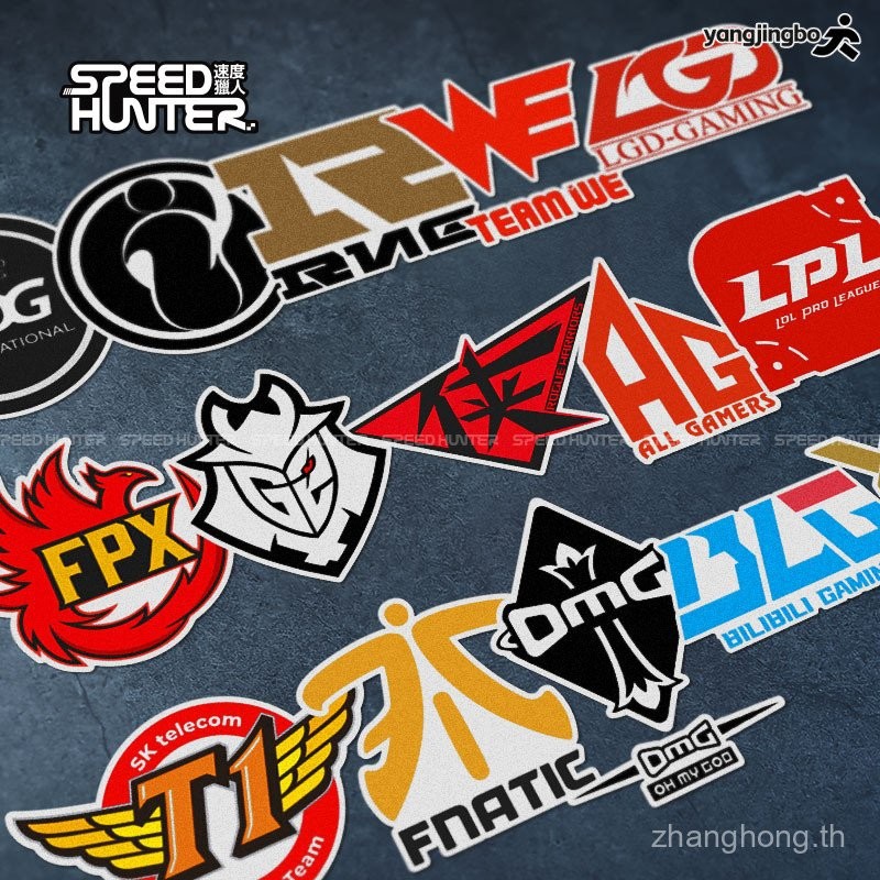 สติ๊กเกอร์พร้อมสต็อก EDG IG RNG สติ๊กเกอร์พยุงทีม LNG WE FPX BLG SKT OMG สติ๊กเกอร์ตกแต่งสะท้อน ...