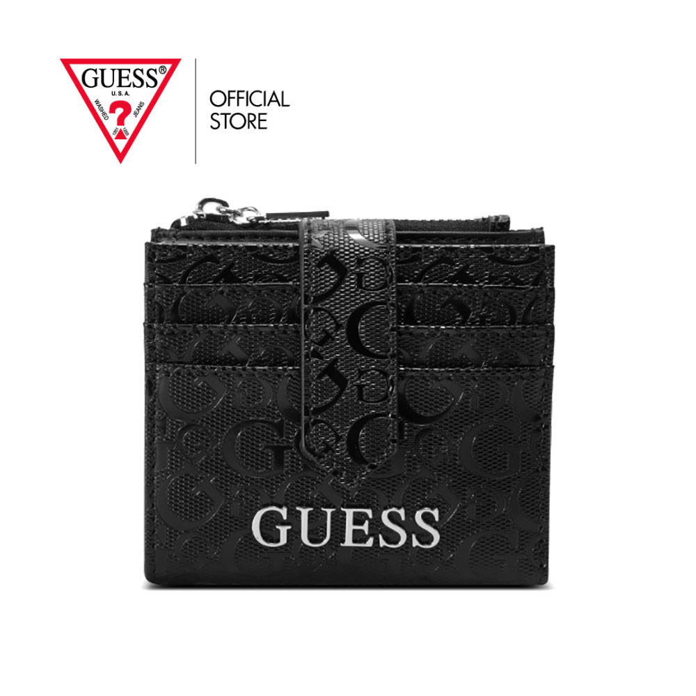 GUESS กระเป๋าสตางค์ผู้หญิง รุ่น FF945538 ABBAS SLG CREDIT CARD CASE สี ...
