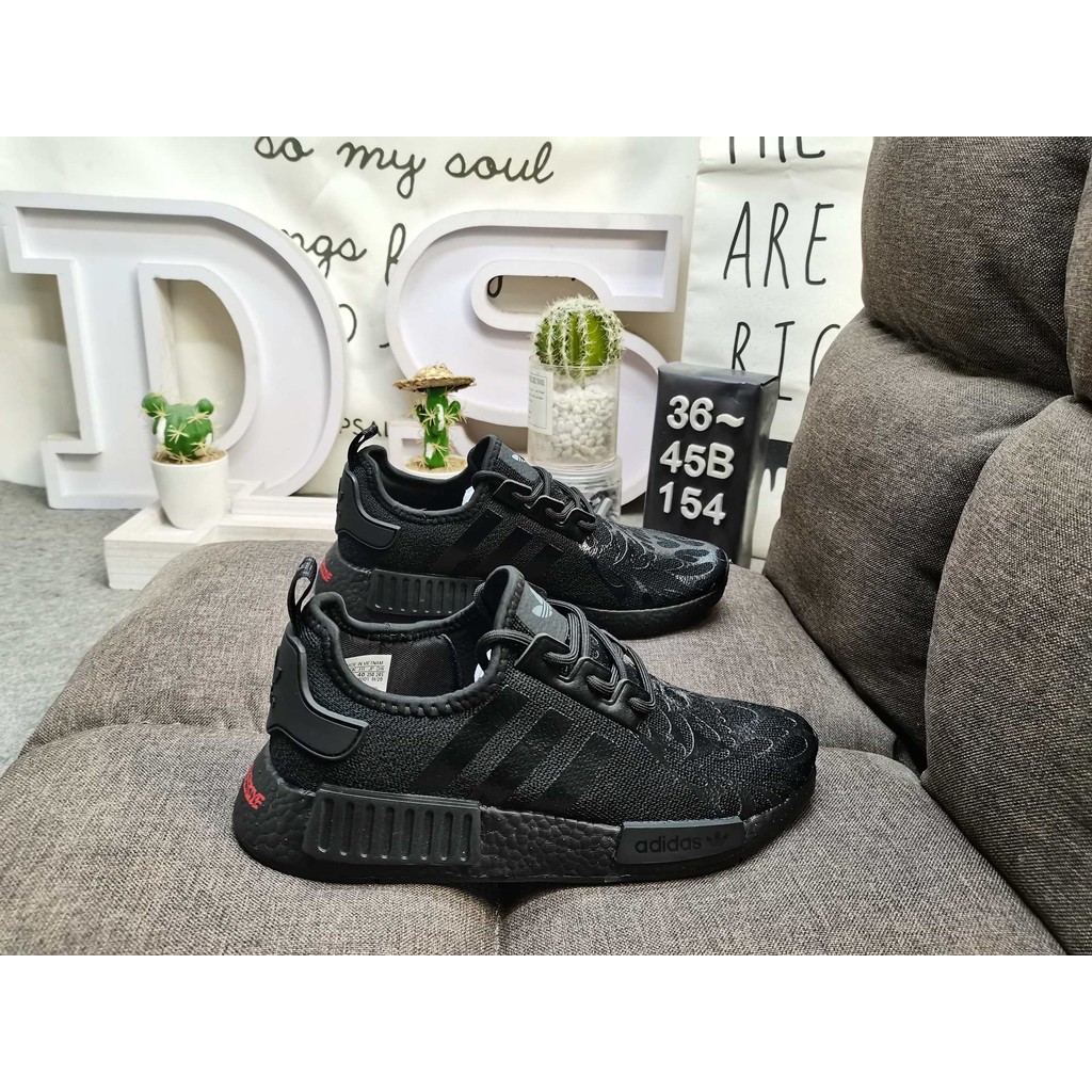 Ad_id_as NMD _R1 คลาสสิกระบายอากาศย้อนยุคกีฬาลําลองรองเท้าผ้าใบต่ําวิ่ง ...