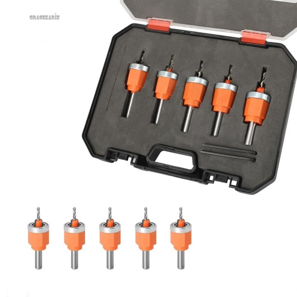 ดอกสว่าน Countersink ความยาวรวมกระเป๋าถืองานไม้Task Drill Bit Bit ...