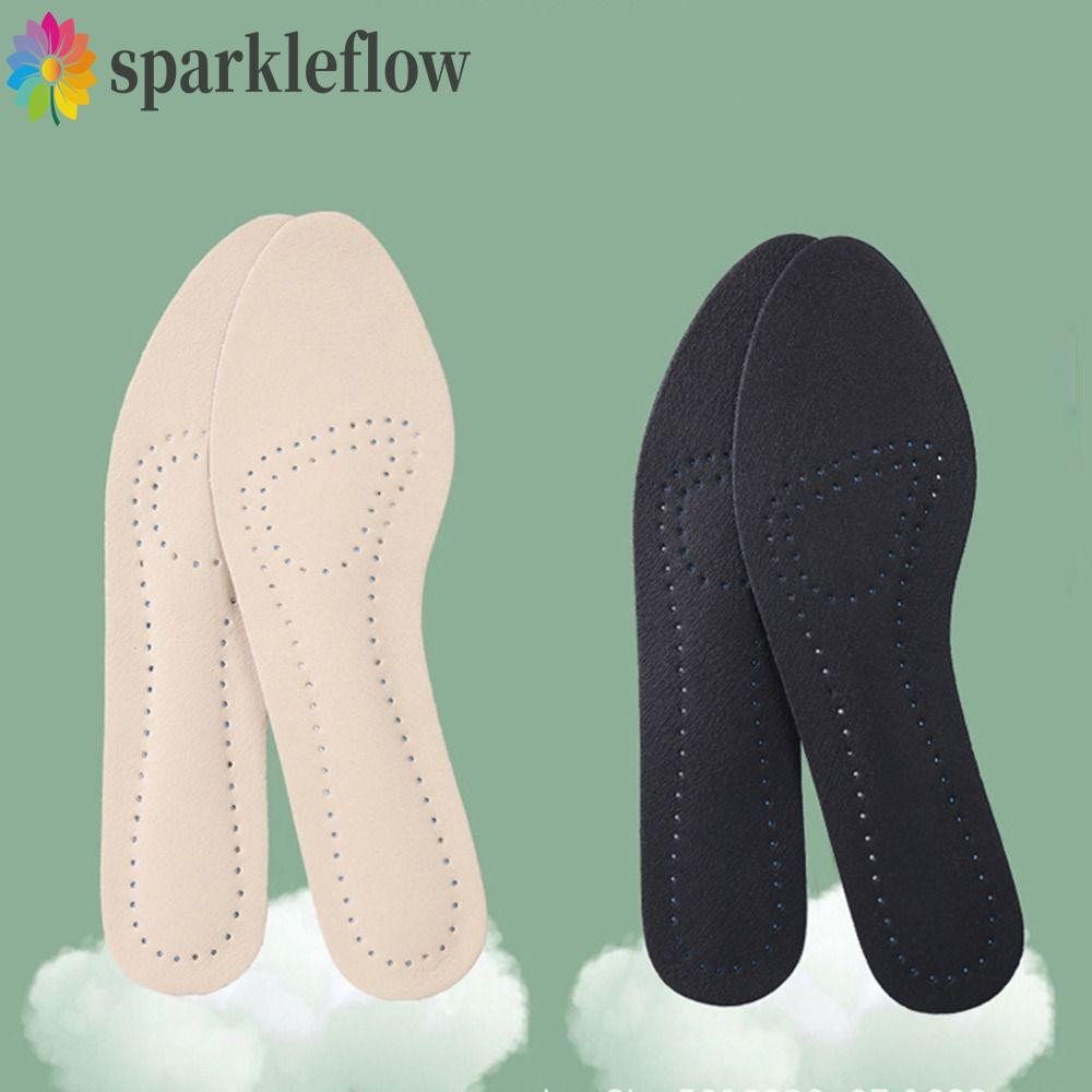 Sparkleflow ผู้หญิงรองเท้าแตะ Insoles ที่มีประโยชน์ Universal Cowhide การดูดซึมเหงื่อ Shock ...