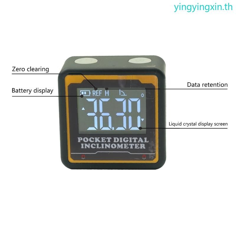 Yin Digital Finder เครื่องวัดมุม 4x90° หน้าจอแสดงผลเครื่องวัดความเอียง ...