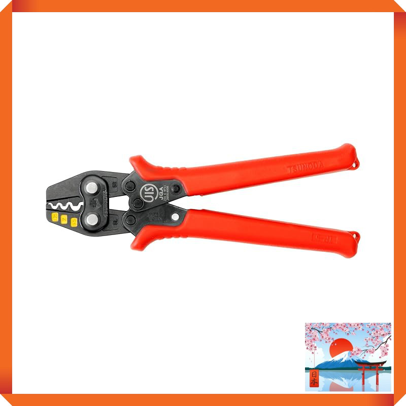 TSUNODA Crimping Tool for Bare Crimp Terminals and Bare Crimp Sleeves TP-5 JIS Made in Japan ...