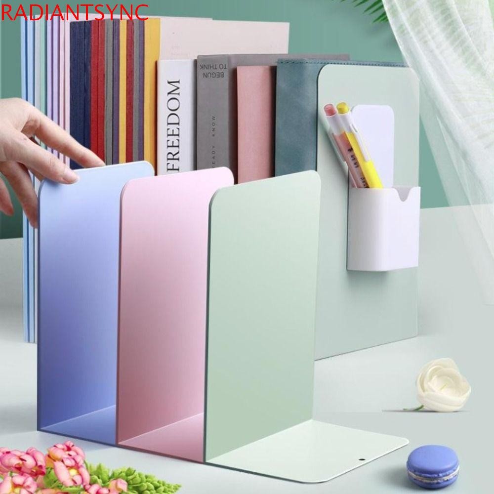 Radiantsync โต๊ะ Bookends, ขาตั้งหนังสือที่ทนทานรูปตัว L, จอแสดงผลเดสก์ท็อป INS Simple Book ...
