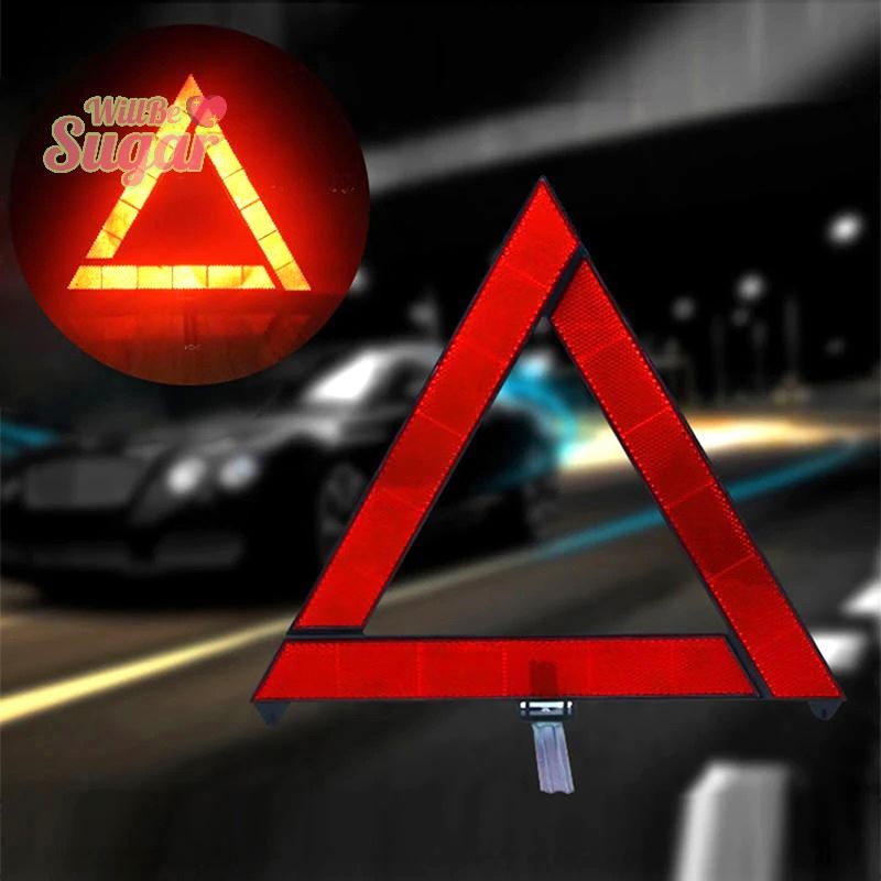 [WillBesugarT] Car Emergency Breakdown Waring Triangle Redสะท้อนแสงความ ...